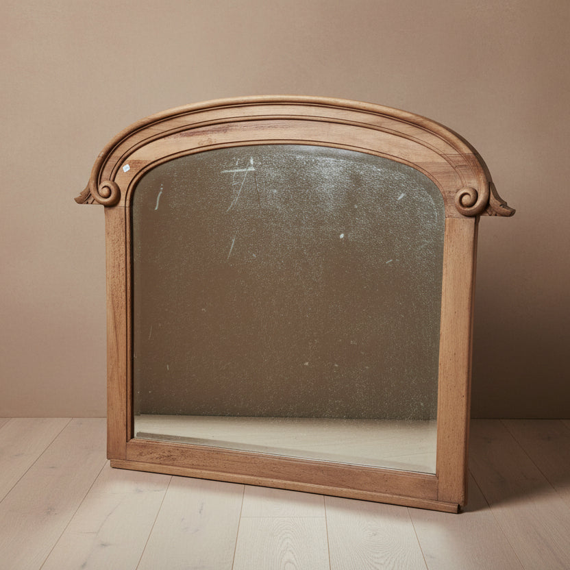 French Walnut Mantle Mirror - Antique Vintage Furniture | Water Tiger