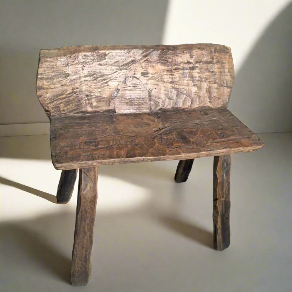 Hand Shaped Teak Bench | Sustainable Indonesian Craftsmanship – Water Tiger